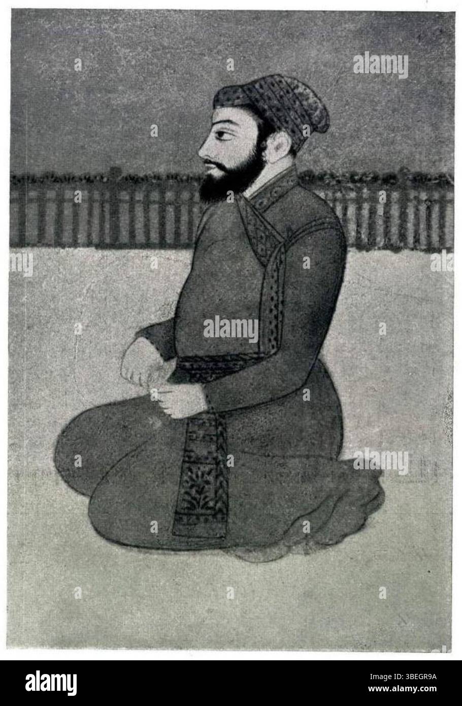 This 17th-century painting depicts Guru Tegh Bahadur in his early life ...