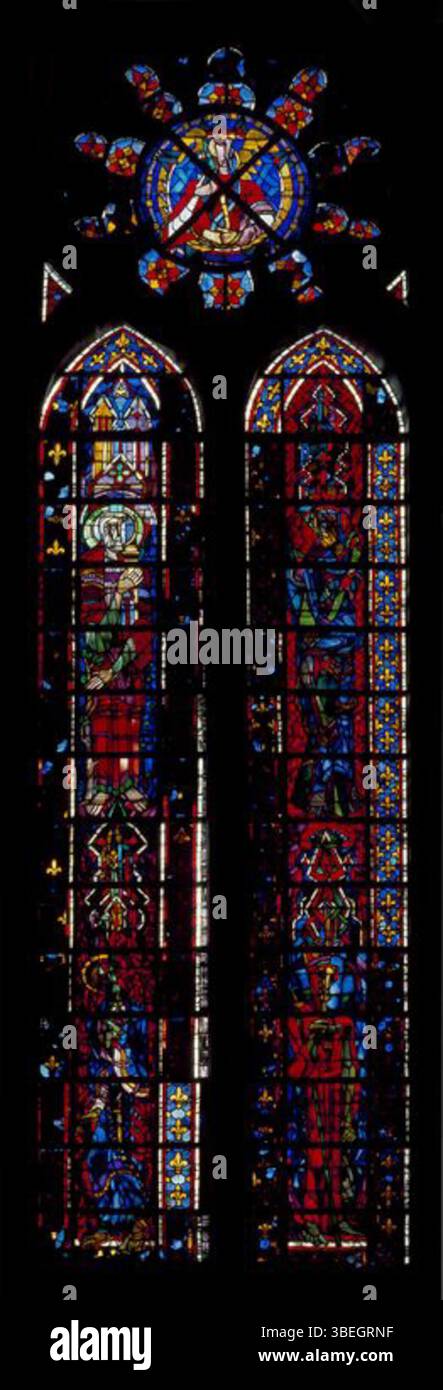 This photograph by Thierry Lefébure captures stained glass windows ...