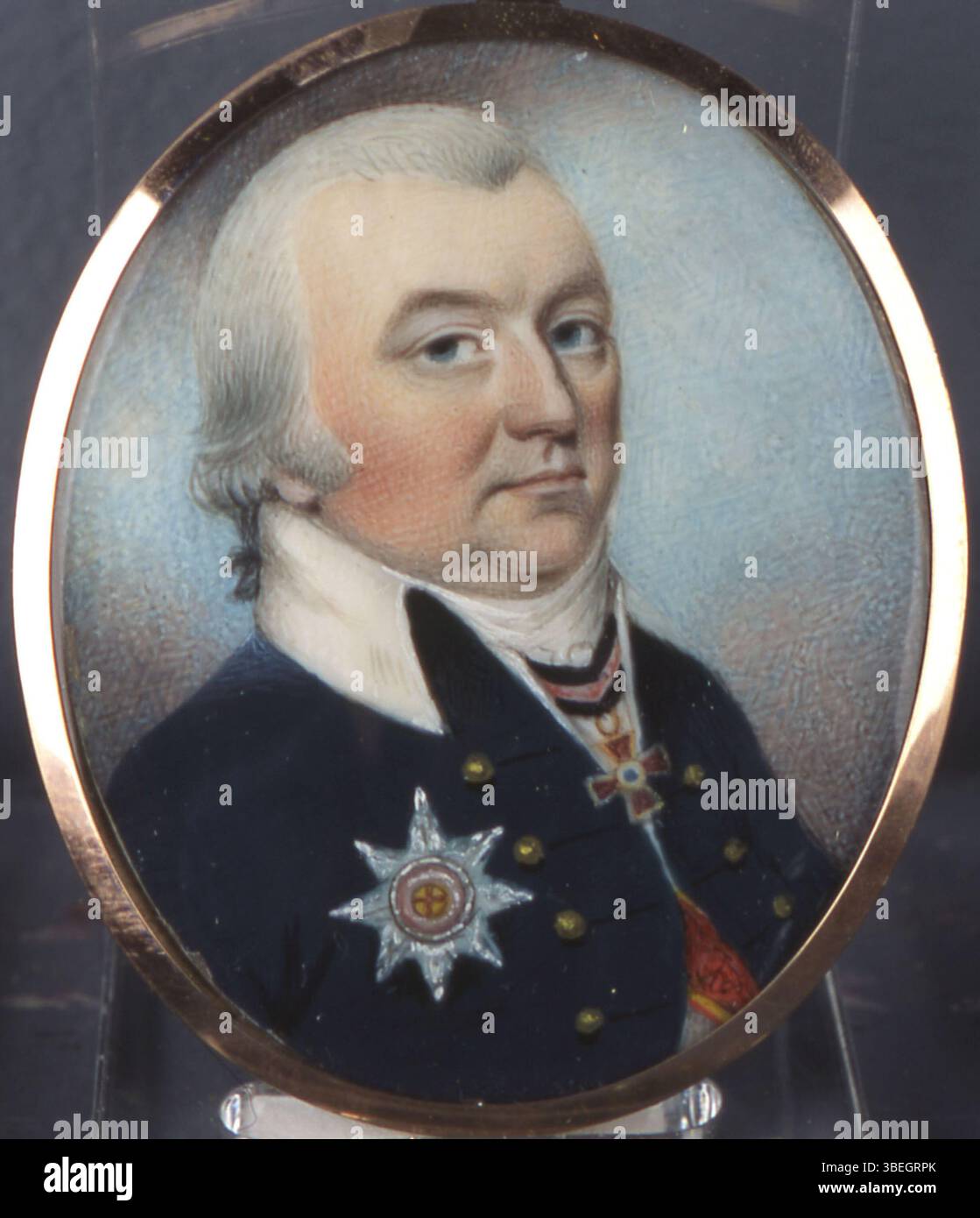 Portrait of Admiral George Tate (1745-1821), painted by William Naish ...