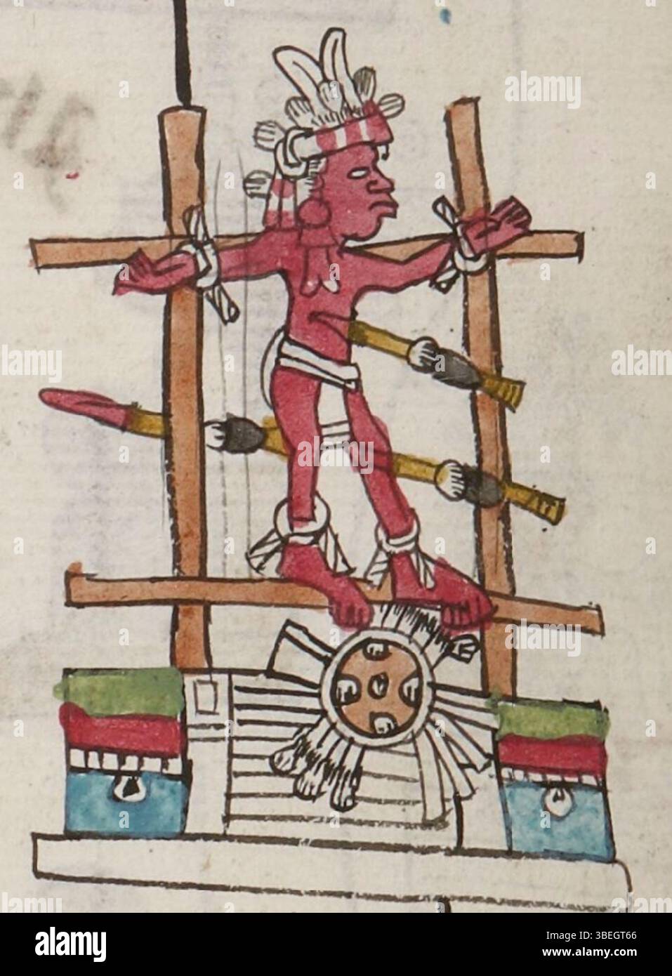 Detail from the Codex Telleriano-Remensis, a 16th-century Mexican ...