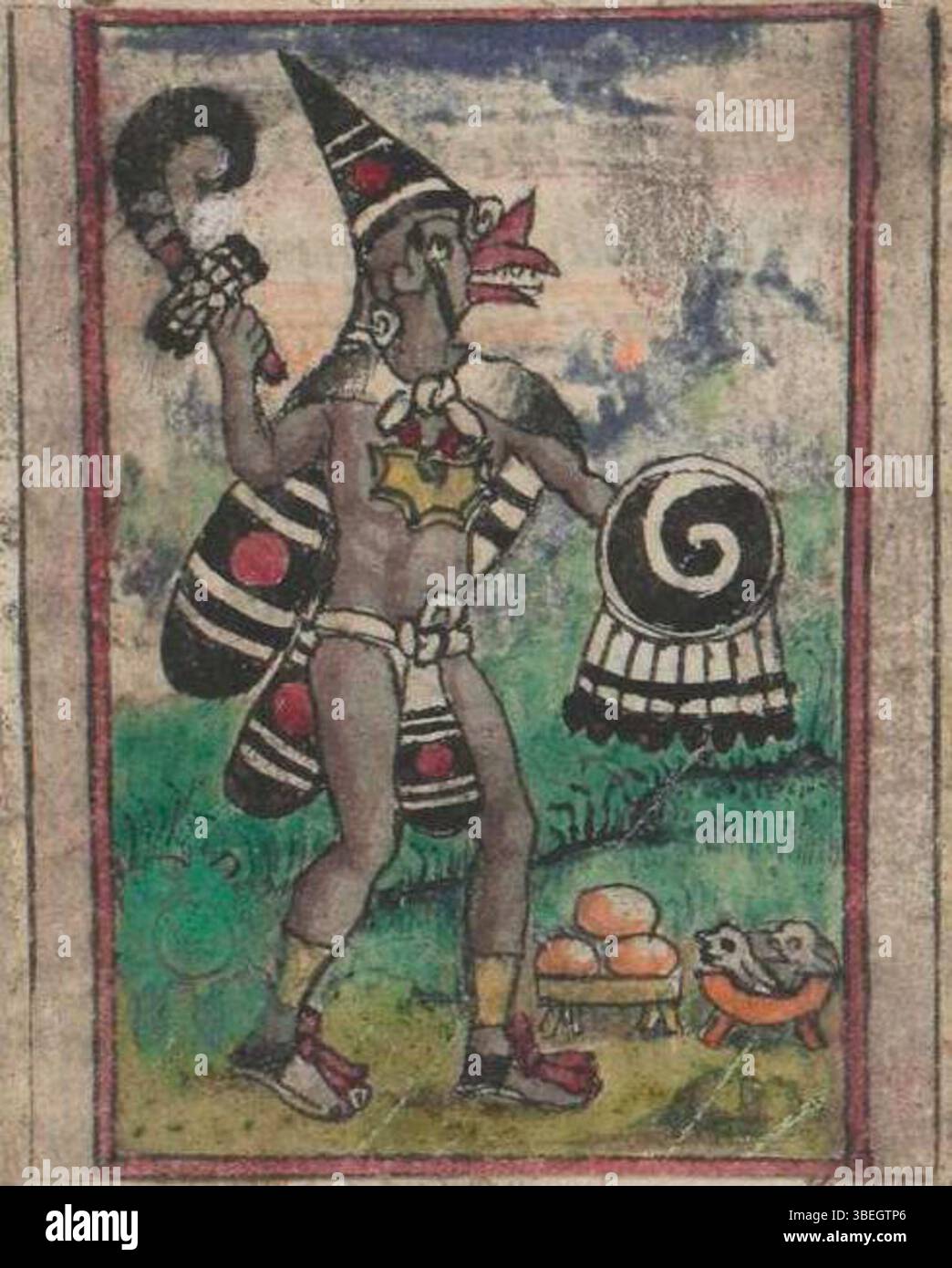 The Durán Codex features an illustration on folio 251v, depicting ...