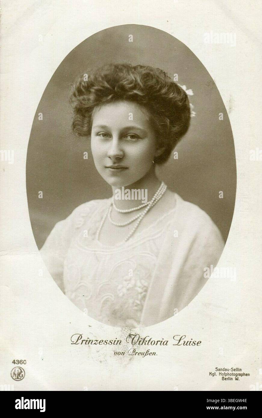 This portrait of Princess Viktoria Luise of Prussia, painted by Ernst ...