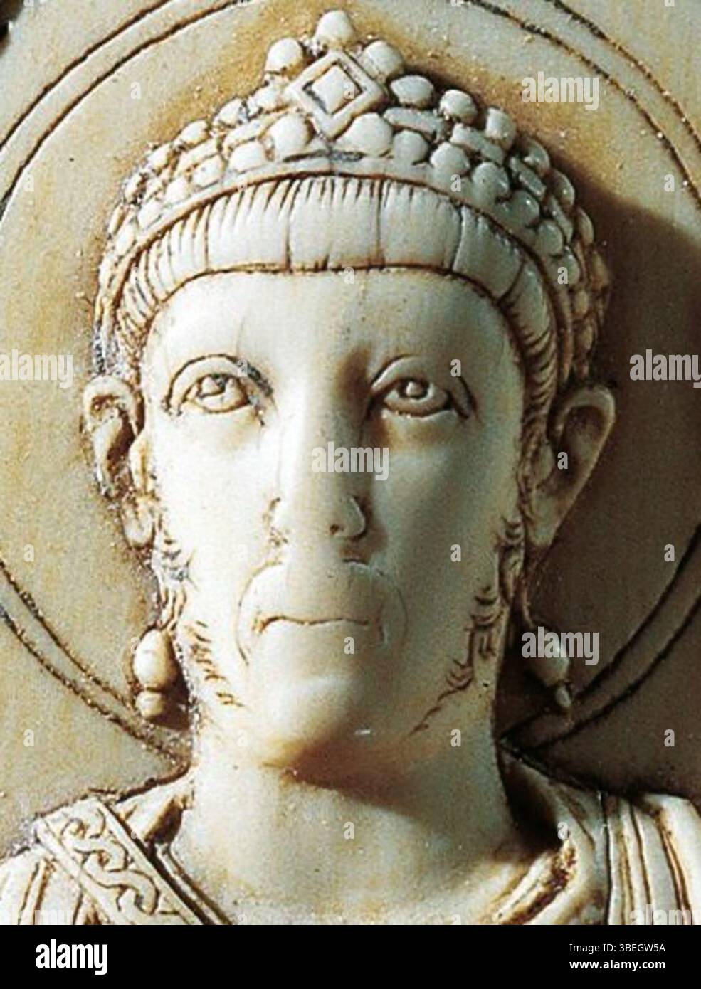 Ivory diptych of Consul Anicius Petronius Probus depicting Emperor ...