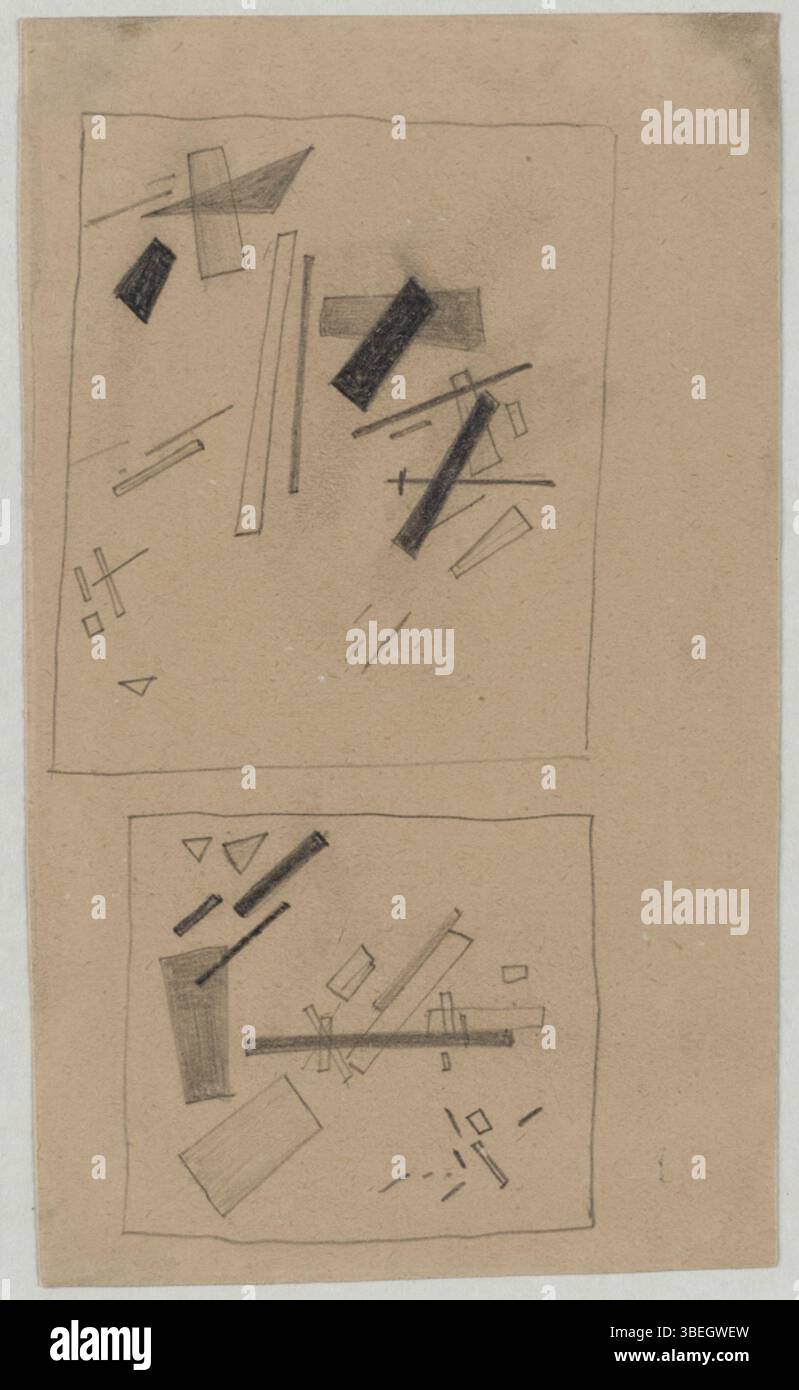 Kazimir Malevich's 'Mixed Sensations,' created in the early 1920s ...
