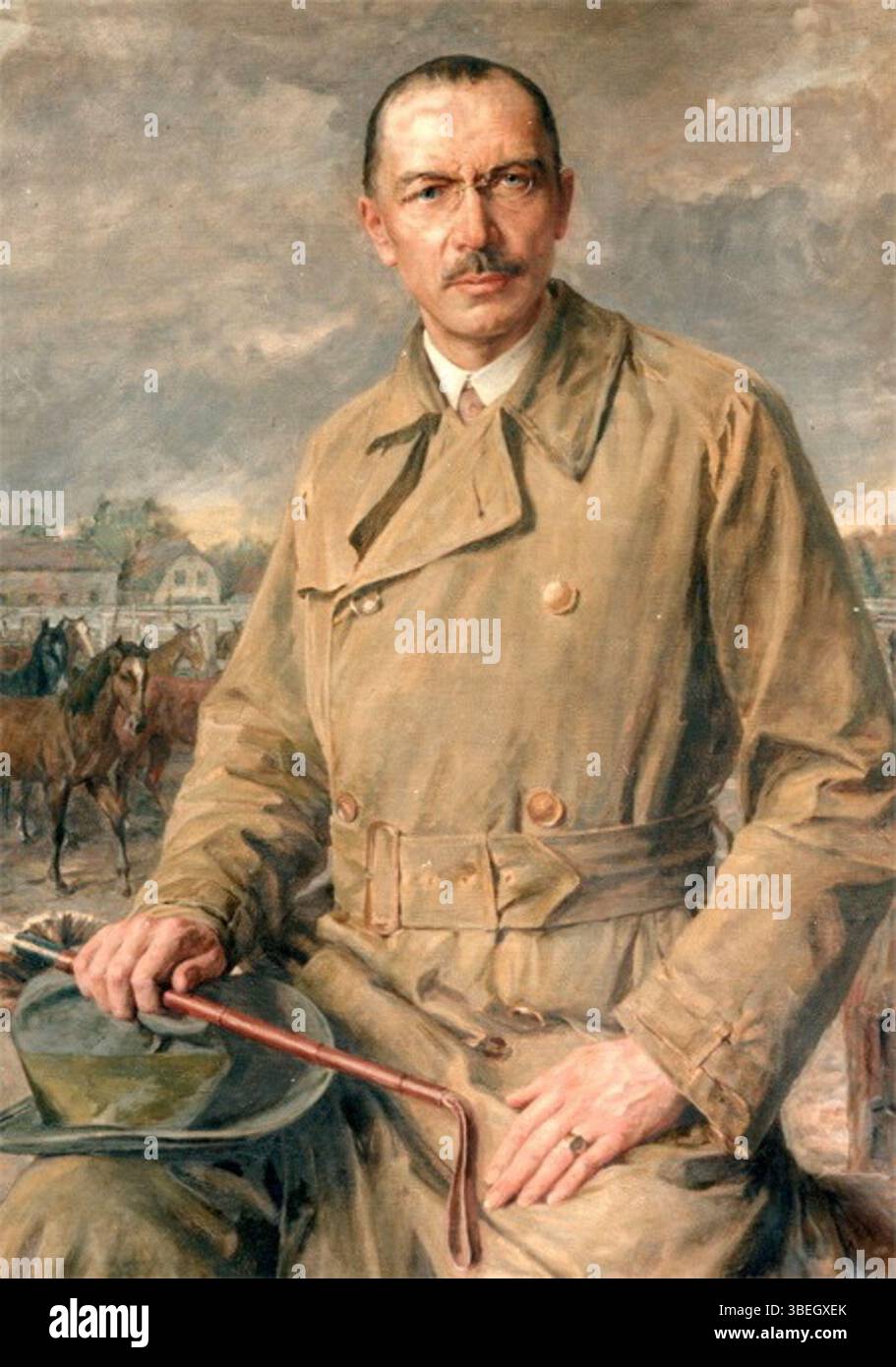 The portrait by Kazimierz Pochwalski of Senator Stanisaw Karowski ...