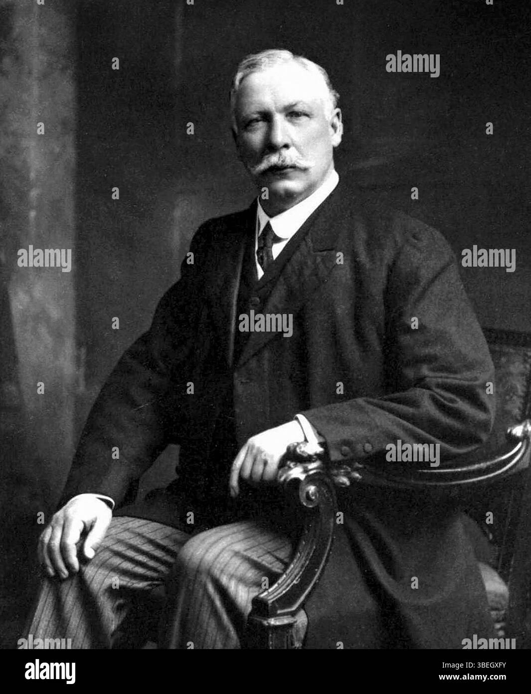 A portrait of Alexander Cameron Rutherford, Premier of Alberta (1905–1910), painted by Victor ...