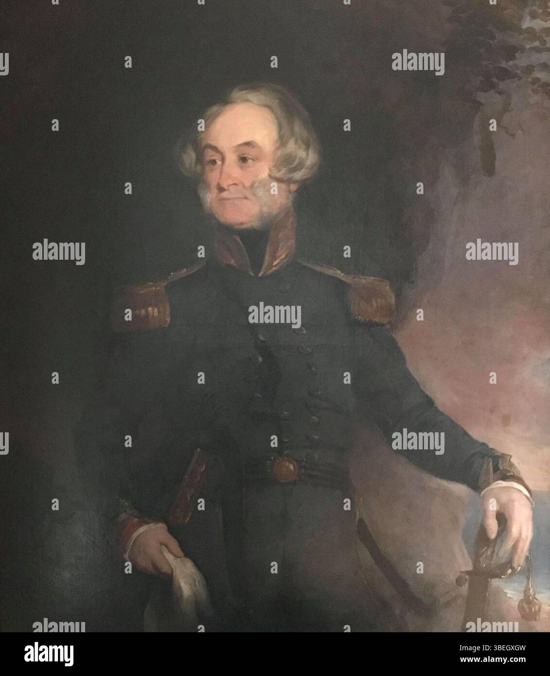 This portrait, painted by John Phillip in 1841, depicts Captain Rowland ...