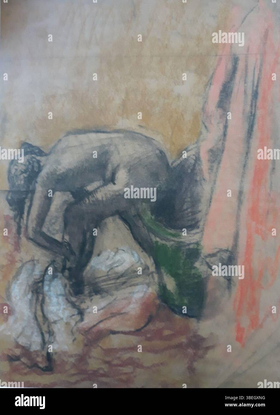 'Femme à sa toilette' (Woman at Her Toilet) is a 2680 painting by Edgar ...