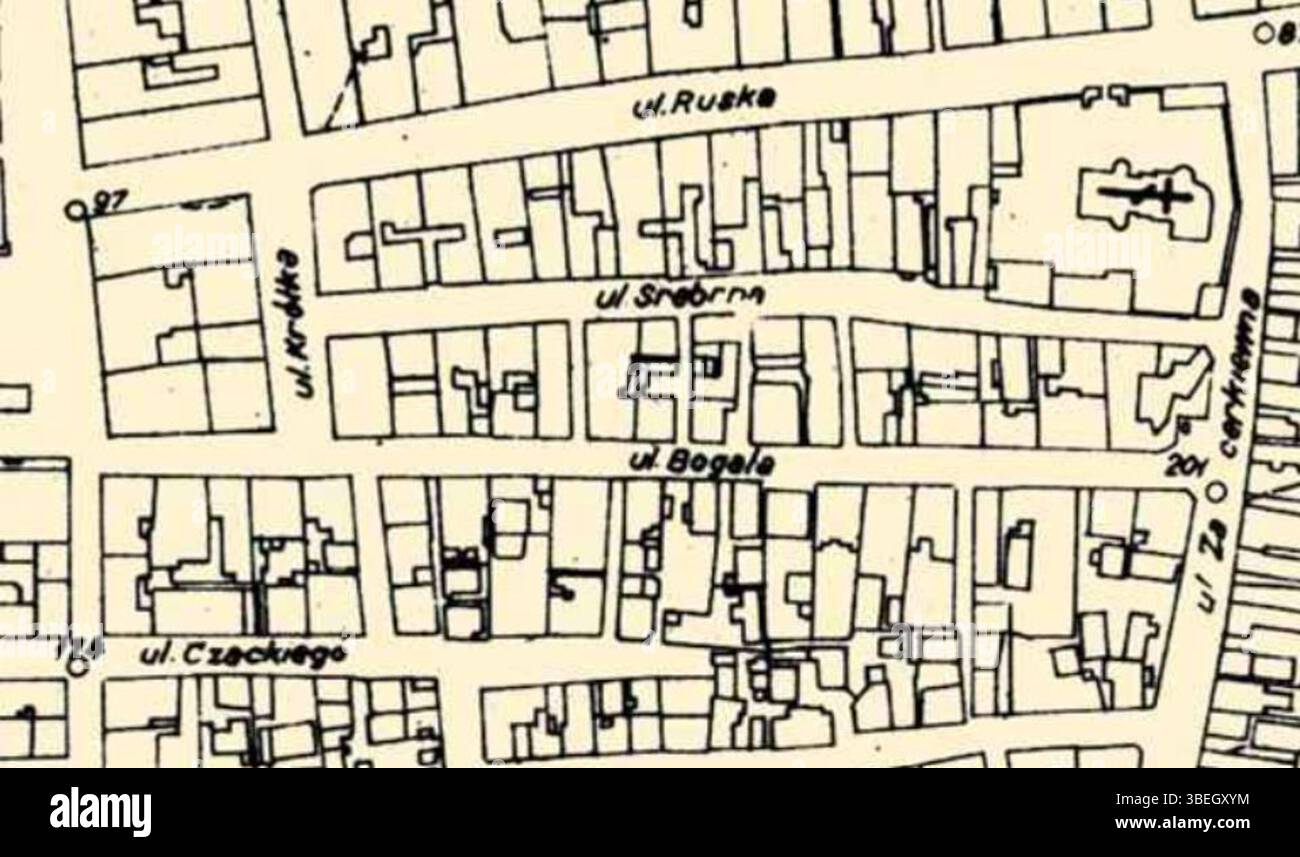 This 1938 map by K. Weigl shows Bagata Street in Ternopil, Ukraine ...