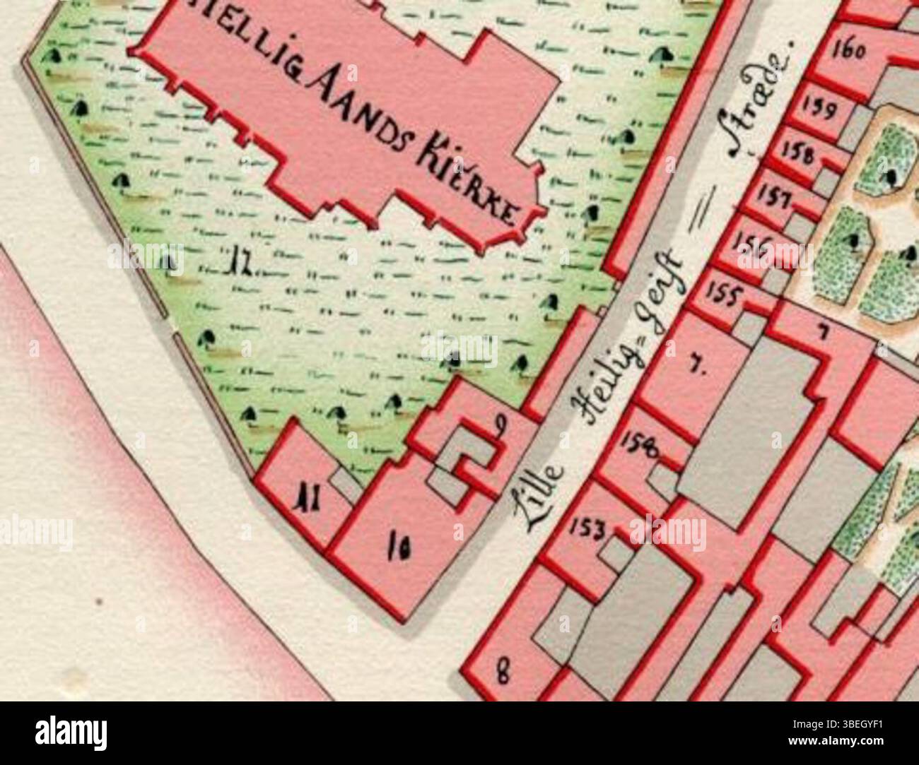 This detail from Christian Gedde's 1757 map of Frimands Kvarter in ...