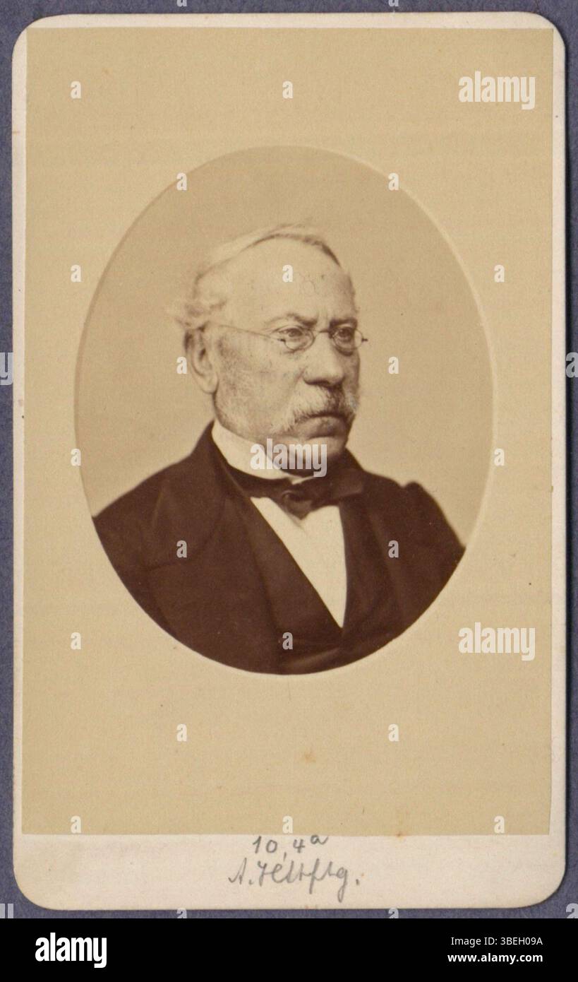 This photograph, mounted on cardboard, features a portrait of Rudolf ...