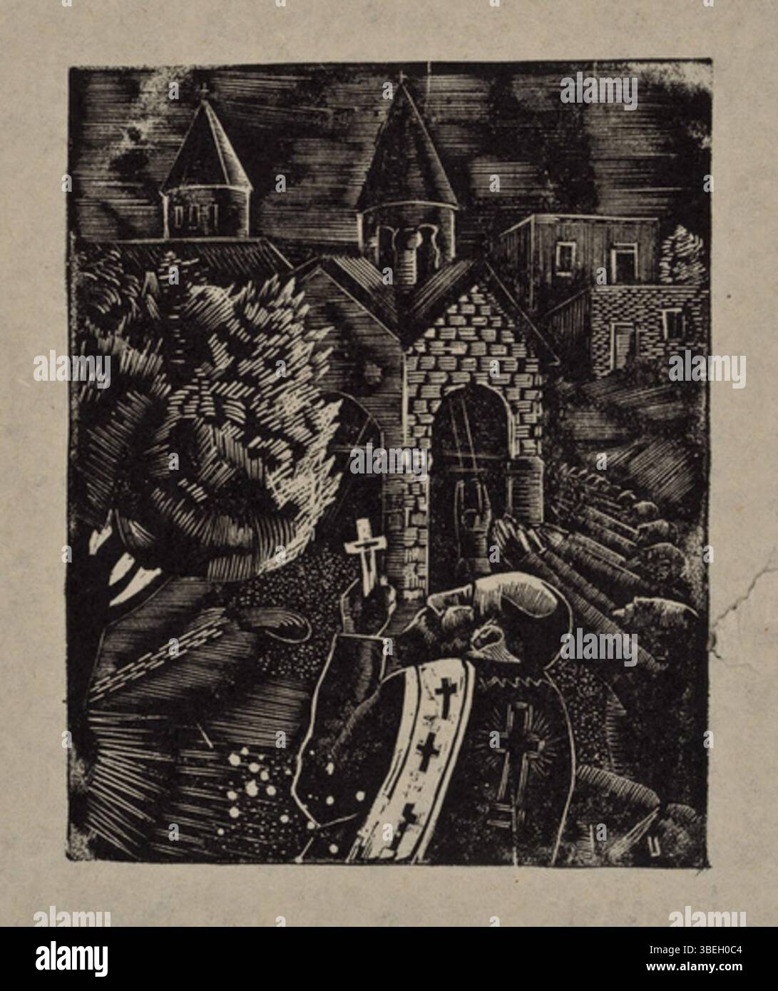 An antireligious poster by Sargis Hovhannisyan, measuring 21.8x17.8 cm ...