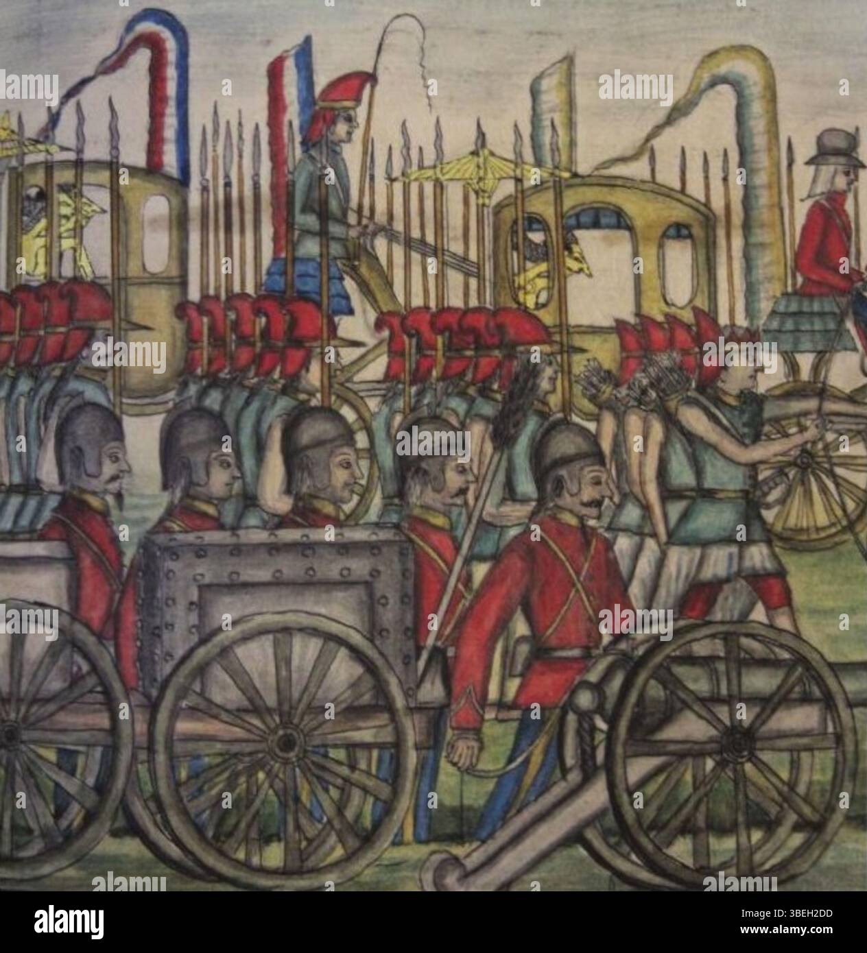 This 1890 depiction of the Baratayuda (Great War) shows a Javanese ...