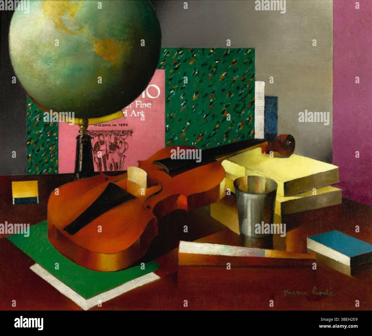 Still life painting titled 'Nature Morte' by Pierre Hodé (1889–1942 ...