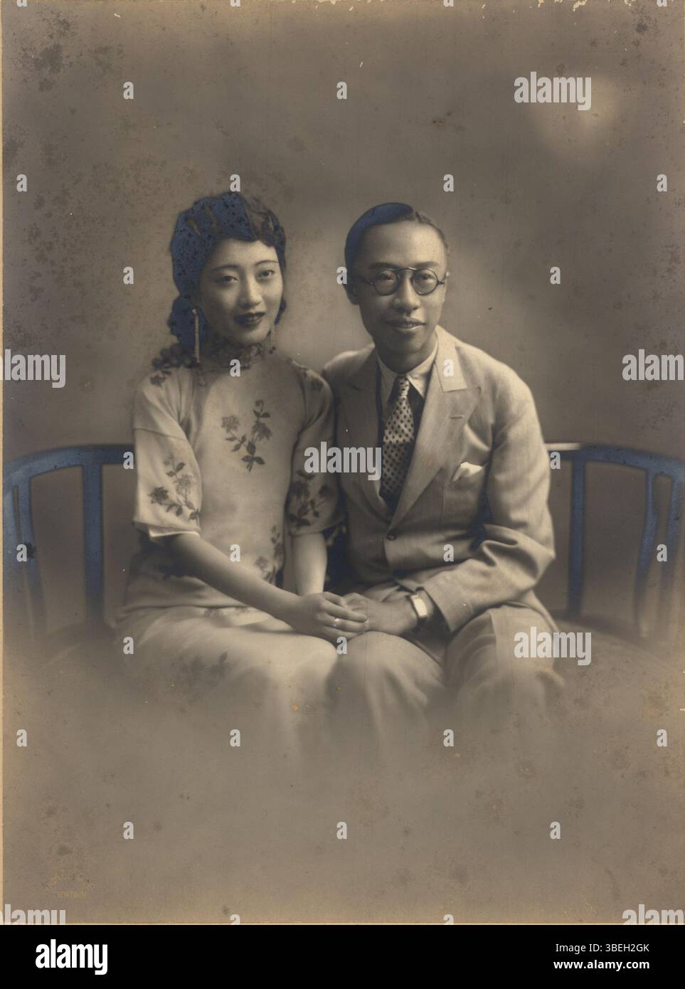 This photograph from 1925 to 1931 depicts Wanrong, the Empress of China ...