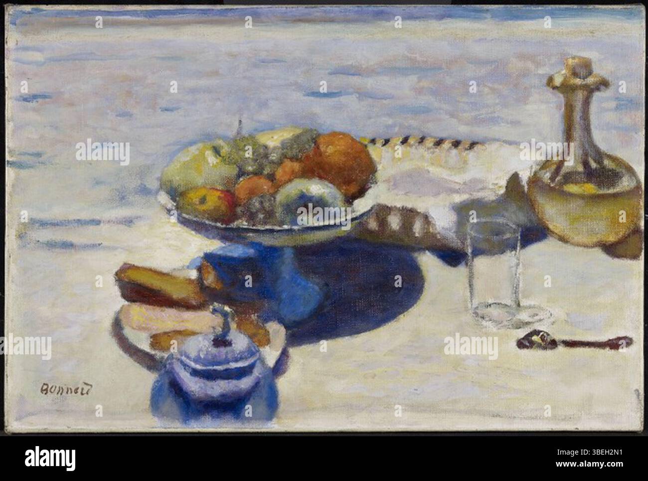 Pierre Bonnard’s 1924 painting *La table garnie* (The Set Table ...