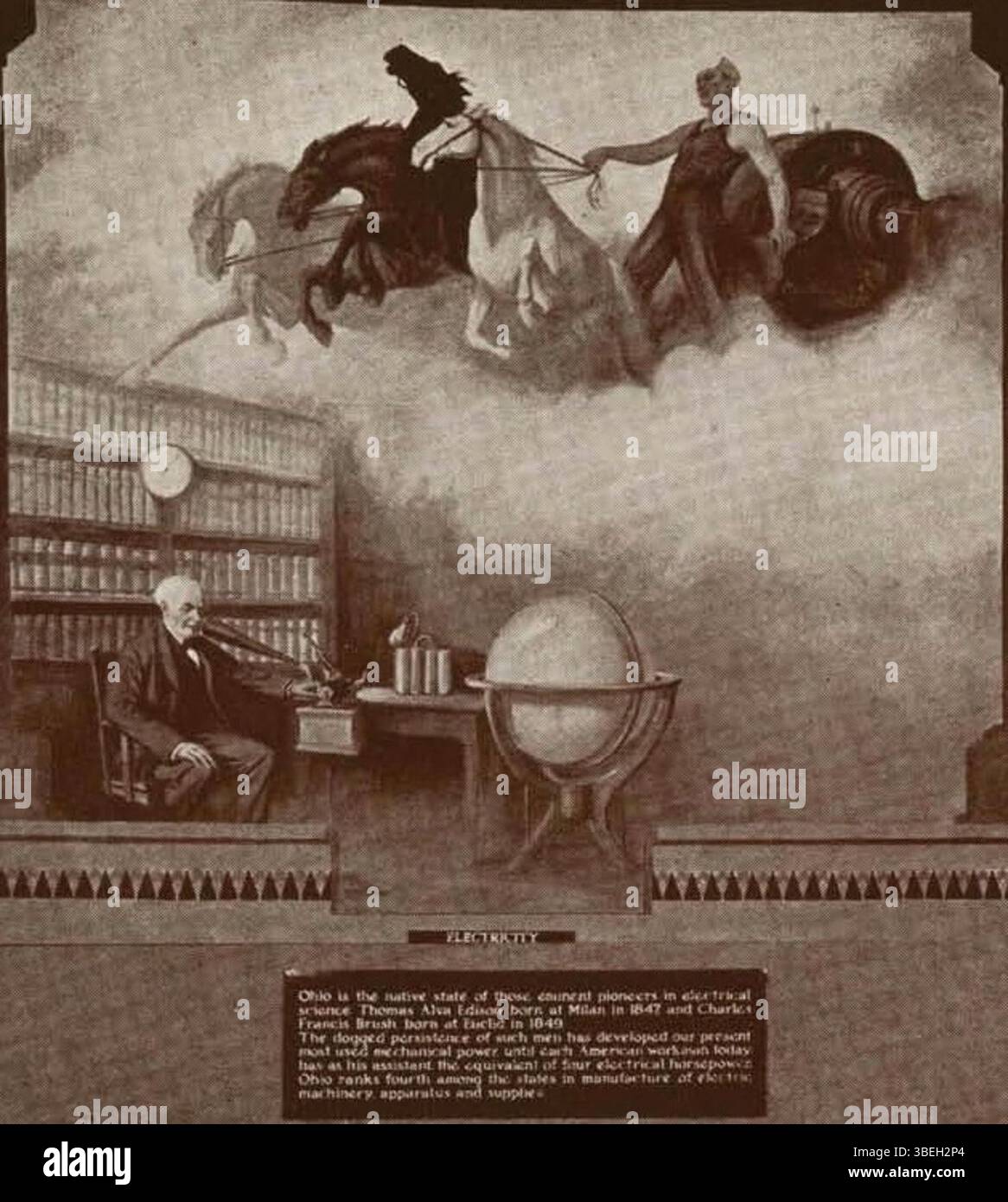 'Electricity', another mural by William Mark Young, featured in the ...