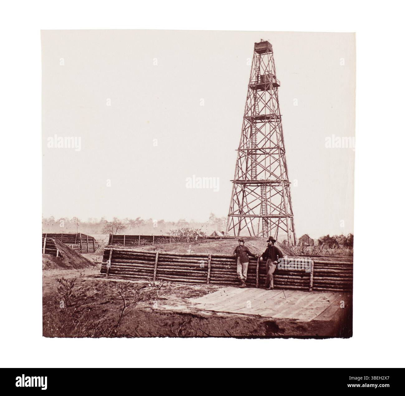 This photograph, attributed to Timothy H. O'Sullivan, shows the signal ...