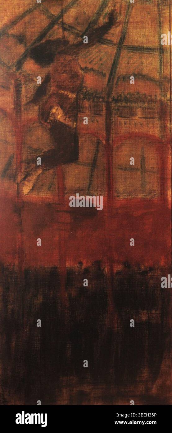 'Etude pour Miss Lala au cirque Fernando' is a preparatory sketch by ...