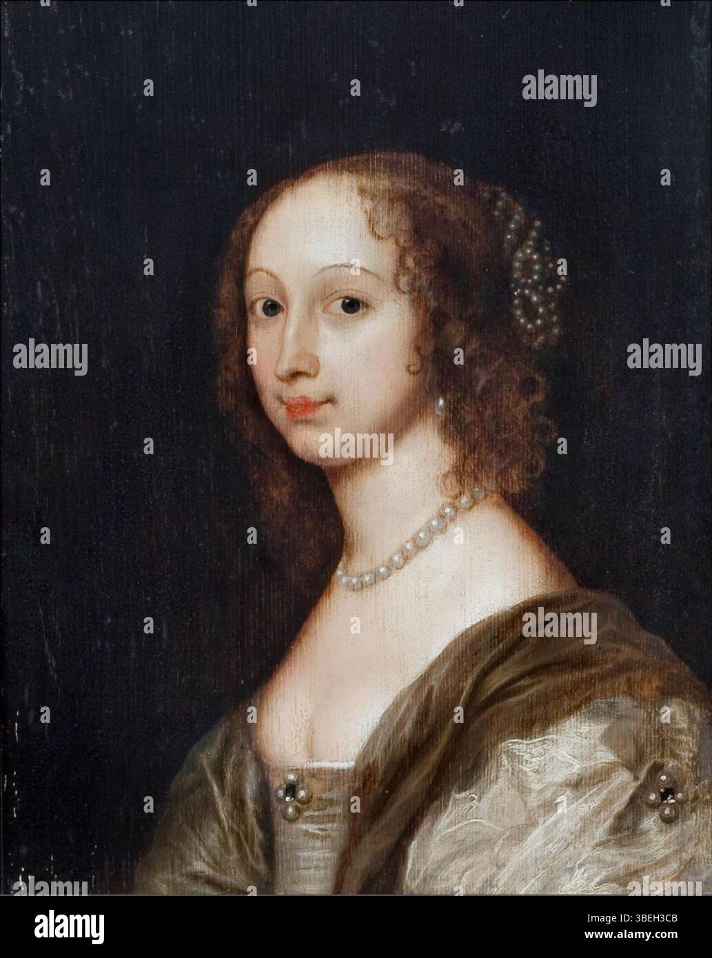 This 17th-century portrait features a woman, painted by an unknown ...