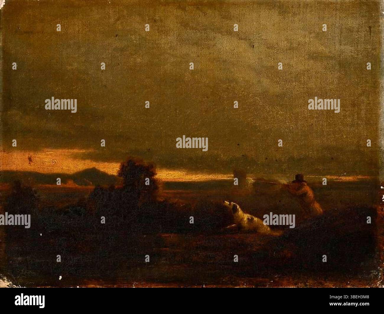 James Giles' *Snipe Shooting* (pre-1870) portrays the action of a ...