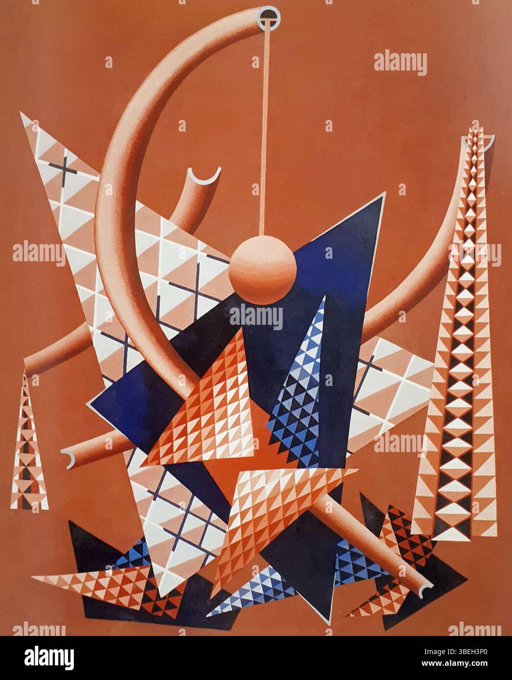 Triangles is a tempera painting created by Edward Wadsworth in 1948 ...