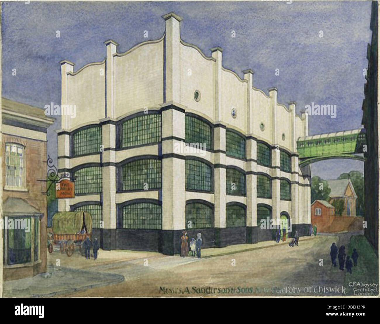 The design for Voysey House and Sandersons Building by Charles Voysey ...