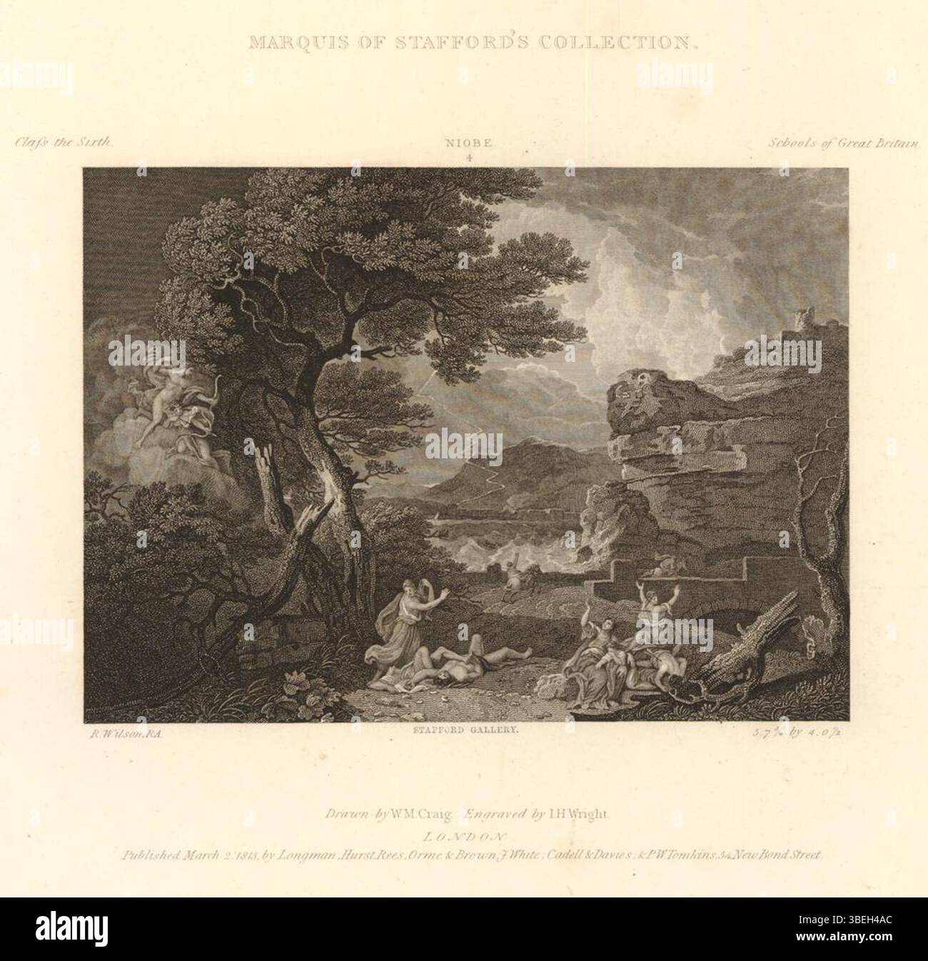 This etching by J.H. Wright, created circa 1818, is based on Richard ...