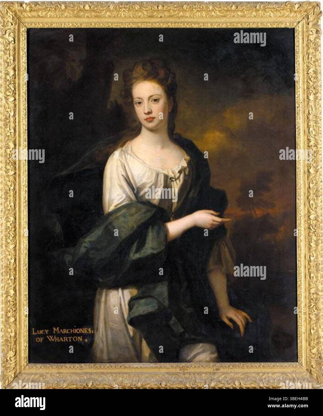 Portrait of Lucy Loftus, Marchioness of Wharton, painted by Sir Godfrey ...