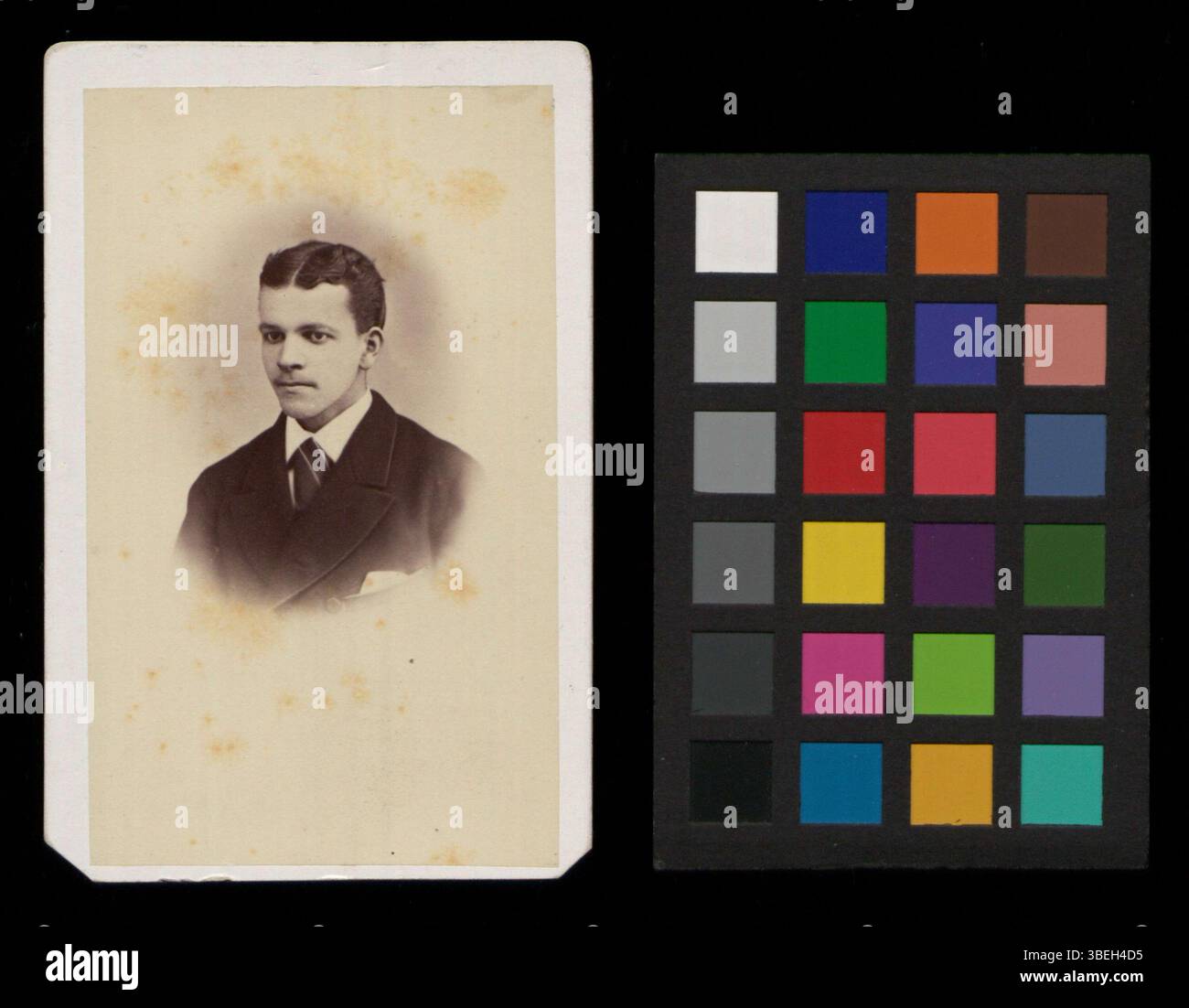 A black-and-white photograph of Samuel Theobald Merian from around 1872 ...