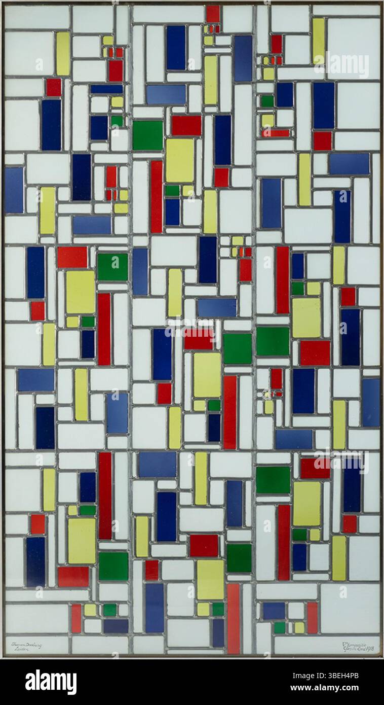 'Stained-glass Composition V' by Theo van Doesburg is a modern piece ...