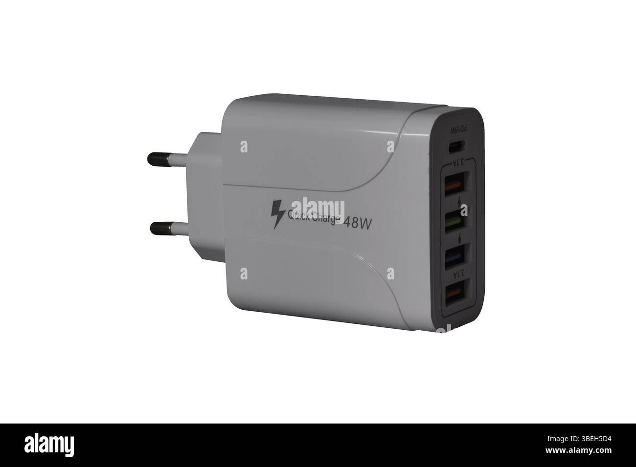 USB adapter for charging multiple mobile phones and modern devices on a ...