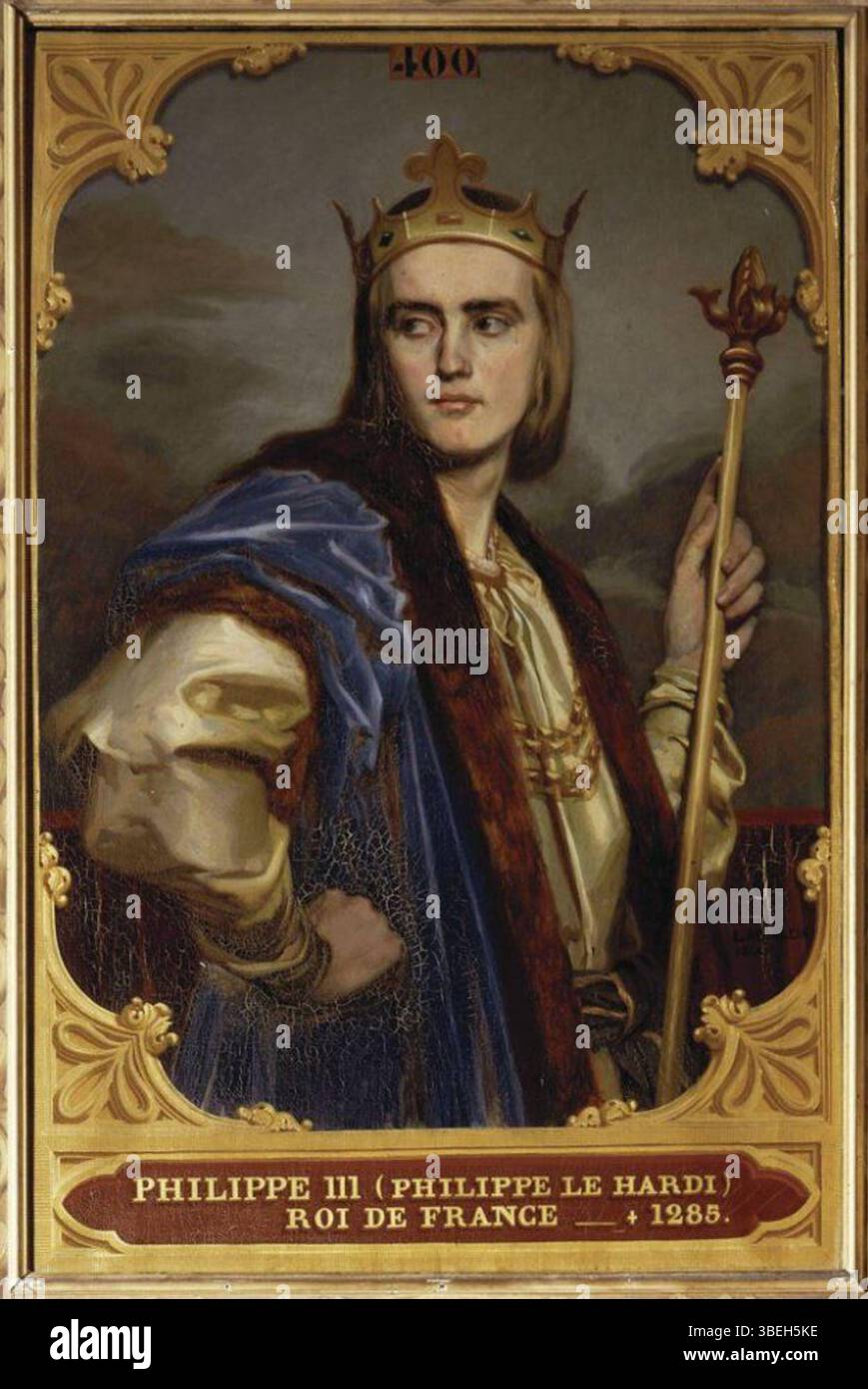 This portrait of Philip III of France, created in 1844 by an unknown ...