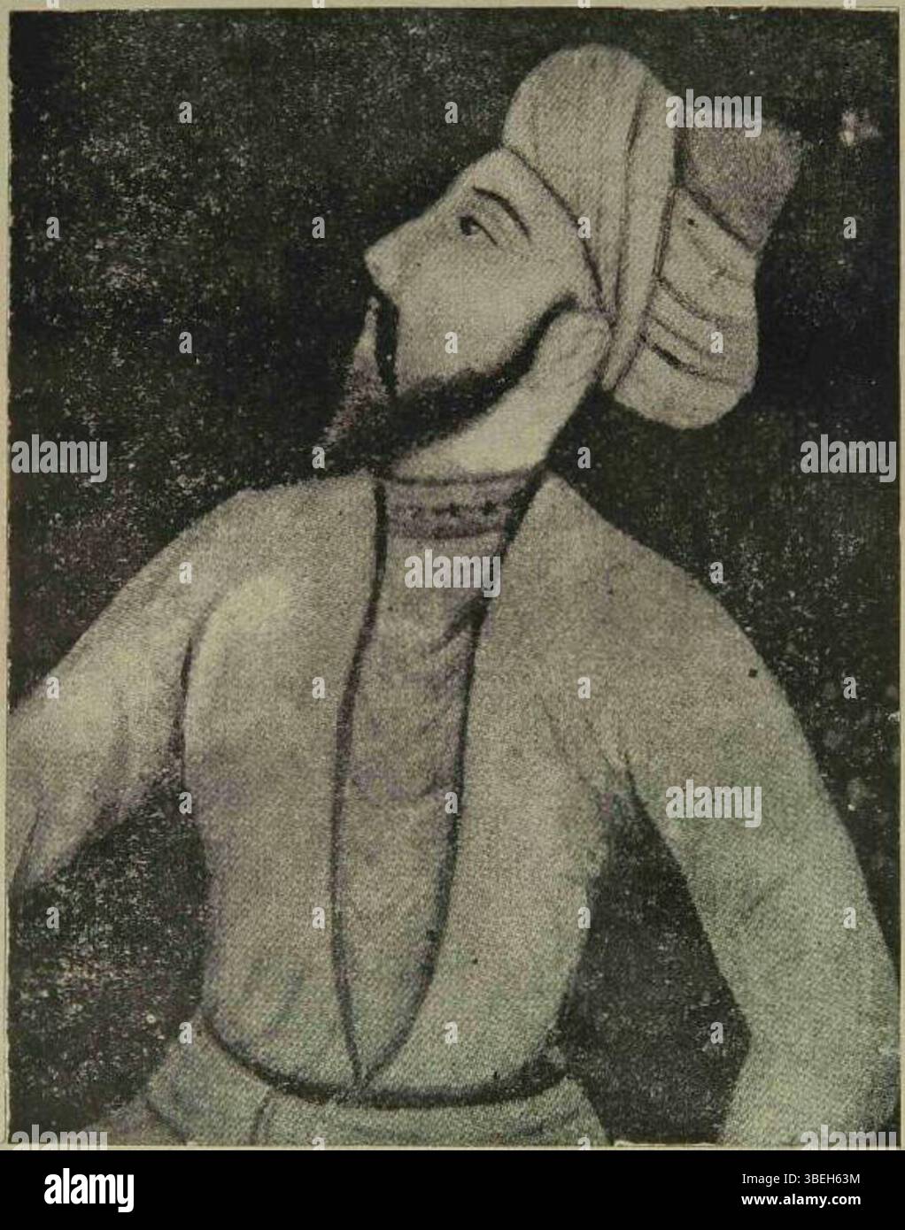 This painting of Sultan Firuz Shah Tughlaq is an artistic portrayal of ...