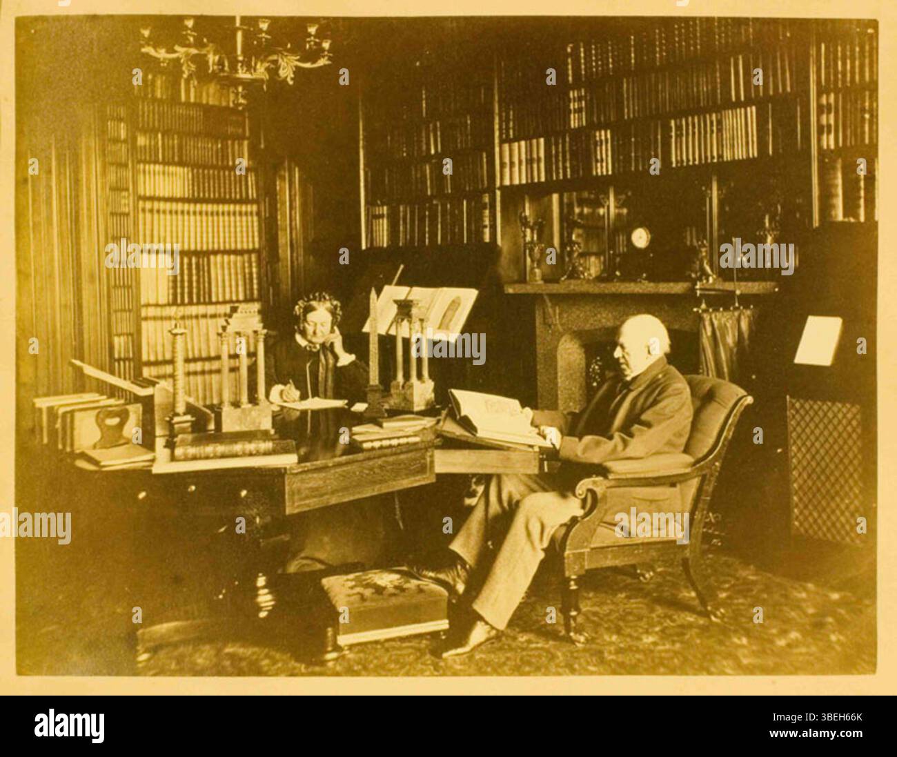 A portrait from December 31, 1868, of Alexander Thomson of Banchory with his wife Jessie. This ...