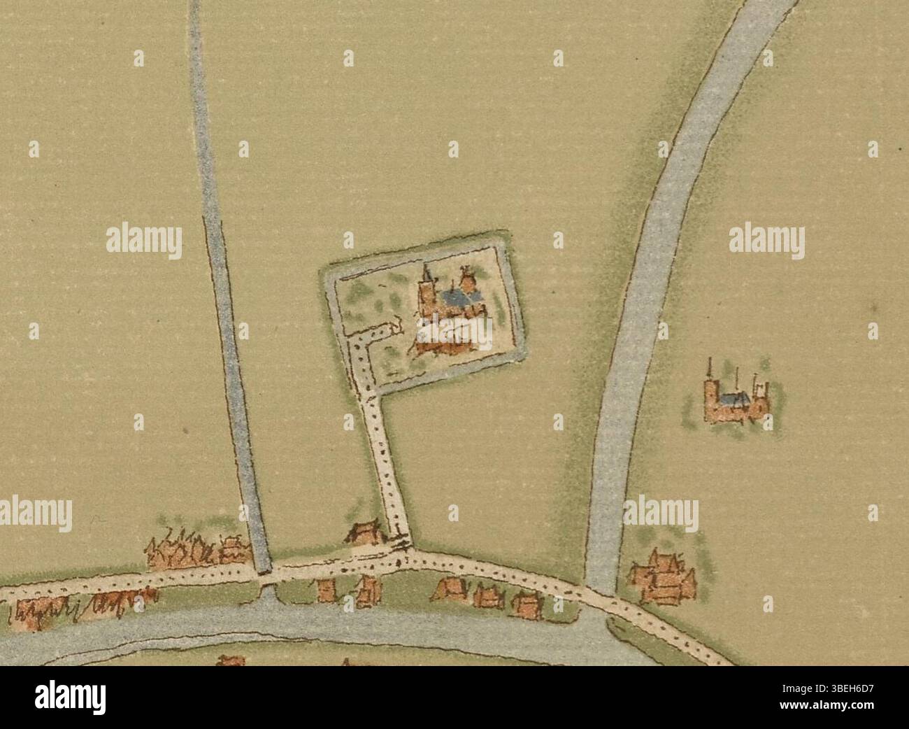 'Kasteel Stenevelt te Leiden' by Jacob van Deventer, created around ...