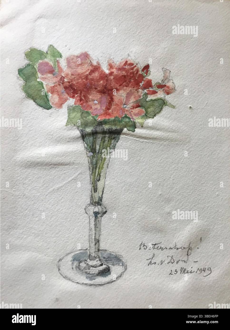 Lucie van Dam van Isselt's *Beterschap!* (Get Well Soon), painted in ...