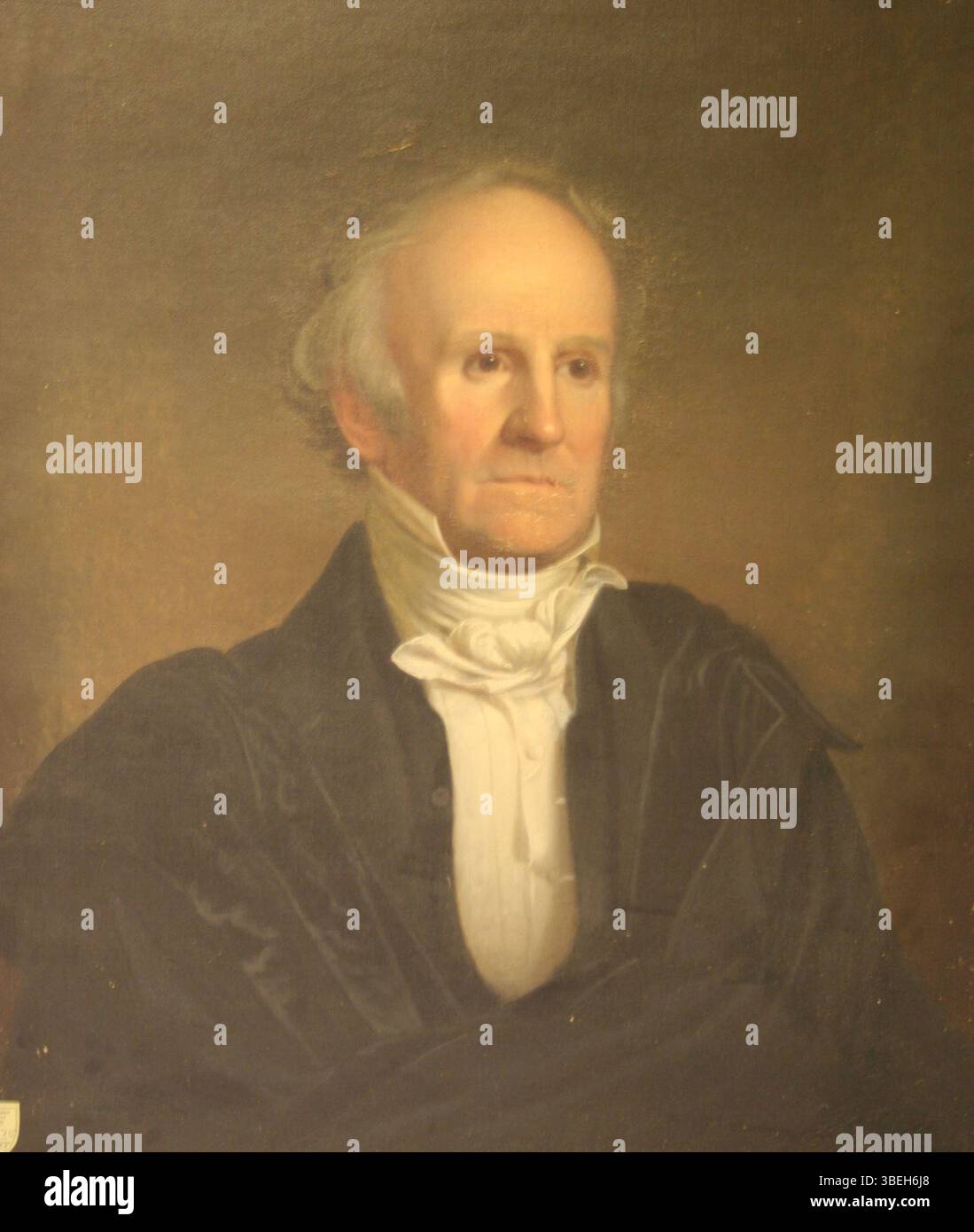 Oil on canvas portrait of Epaphroditus Seymour, dated around 1845. The ...