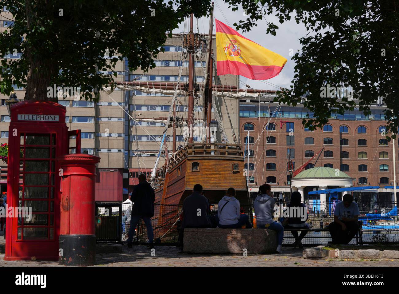 The 93ft Nao Santa Maria a replica of the boat sailed on by Christopher ...