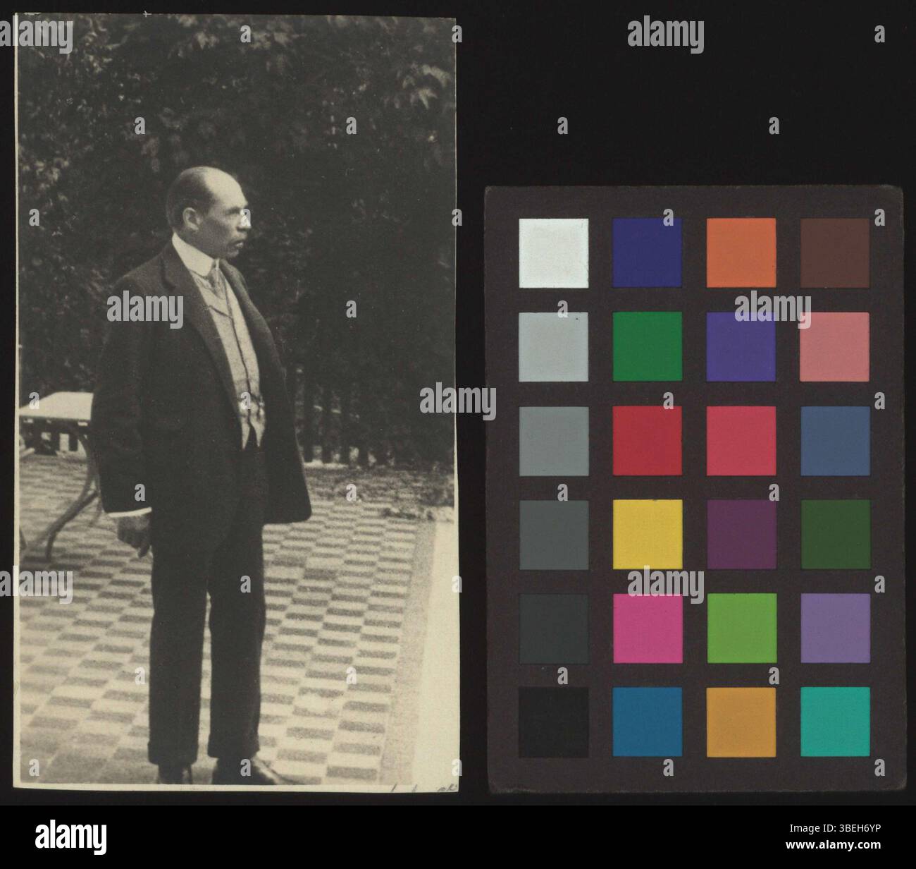 This black and white photograph depicts the portrait of Peter Adolf ...