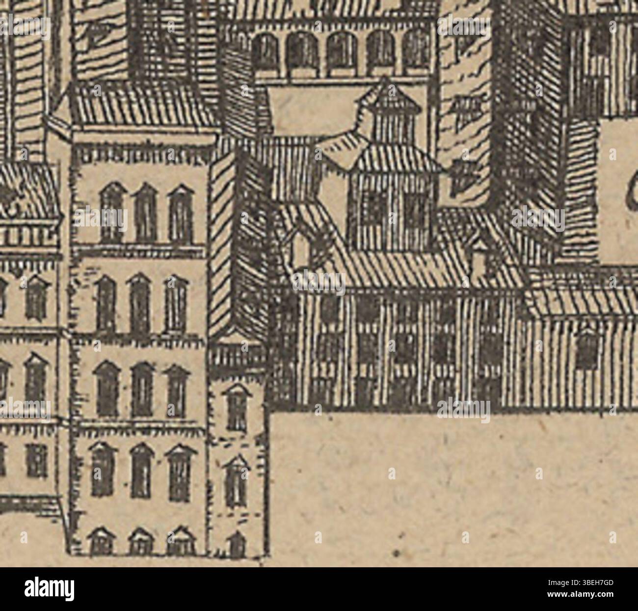 This reproduction of Pedro Teixeira's 1656 map of Madrid includes the ...