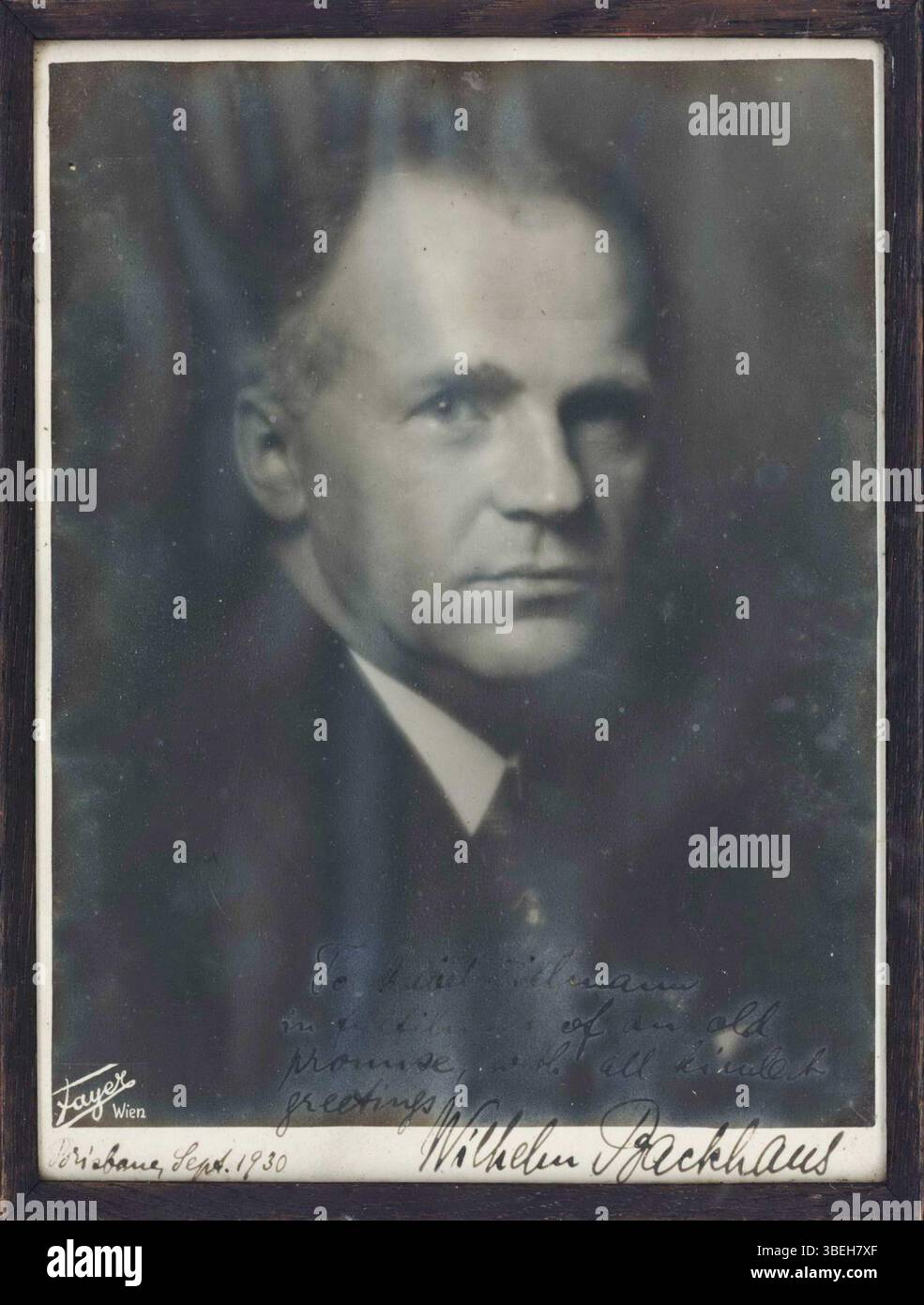 This 1930 photograph by Georg Fayer features German pianist Wilhelm ...