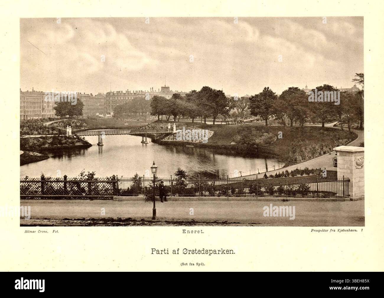 Hilmar Crone’s *Parti af Ørstedsparken* depicts Ørstedsparken, a park ...