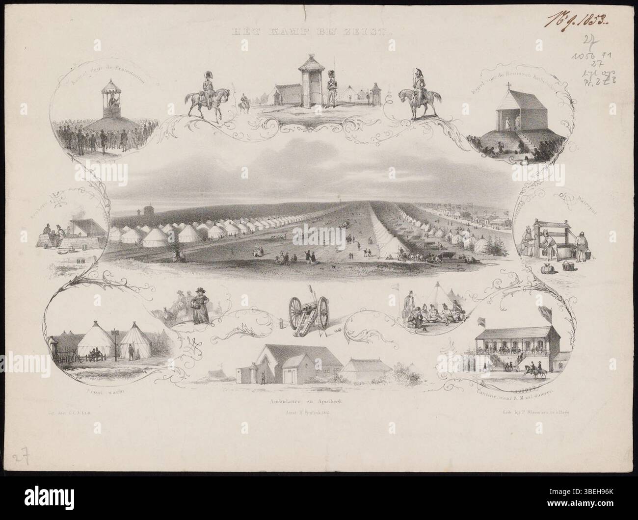 This lithograph by Carel Christiaan Anthony Last, created in 1853 ...