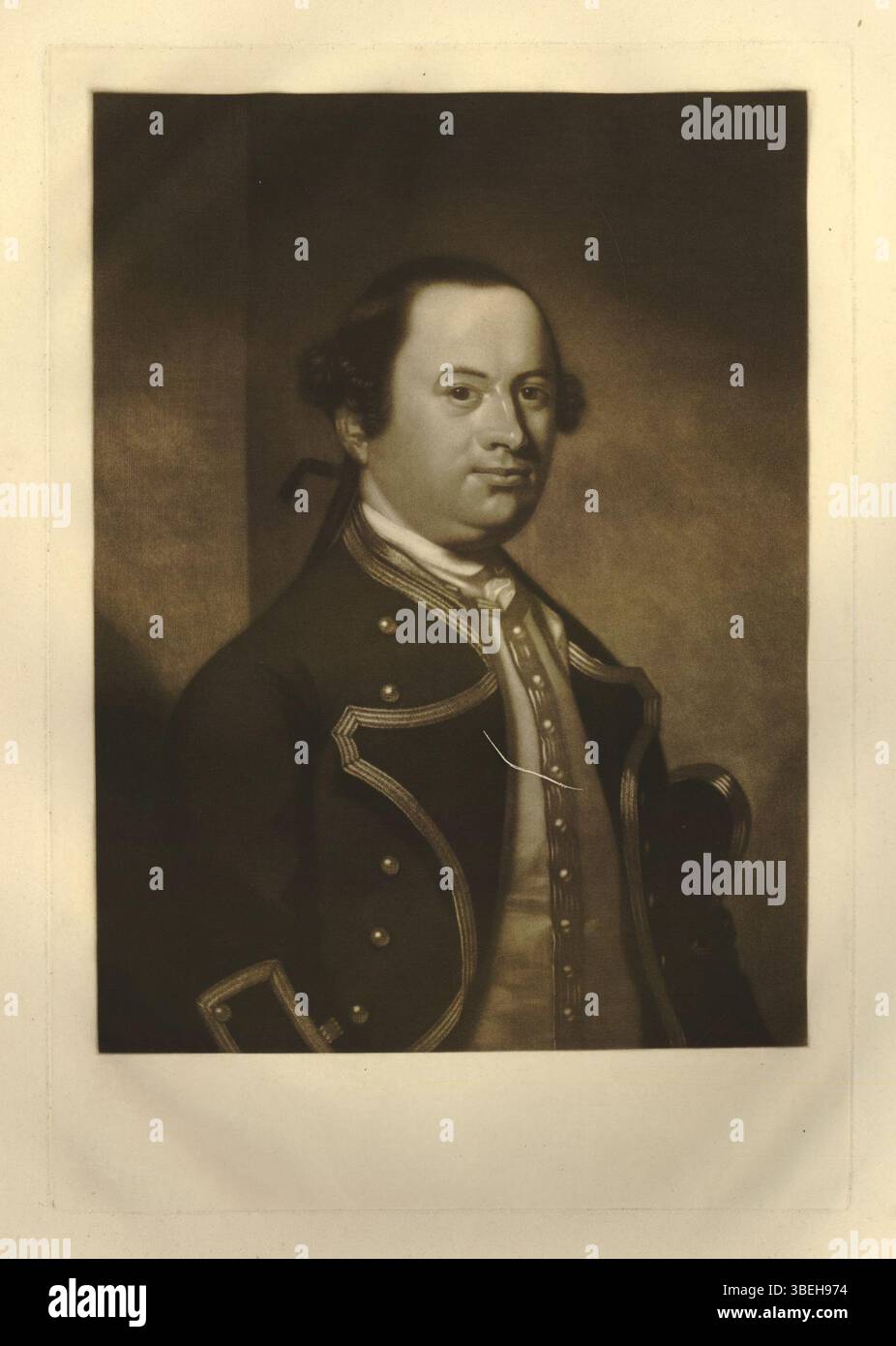 A detailed 18th-century portrait of Captain Hawker by Abraham Wivell ...