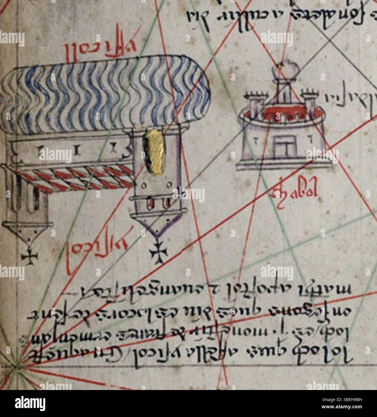 This crop of the 1375 Catalan Atlas shows Issyk-Kul Lake, an important ...