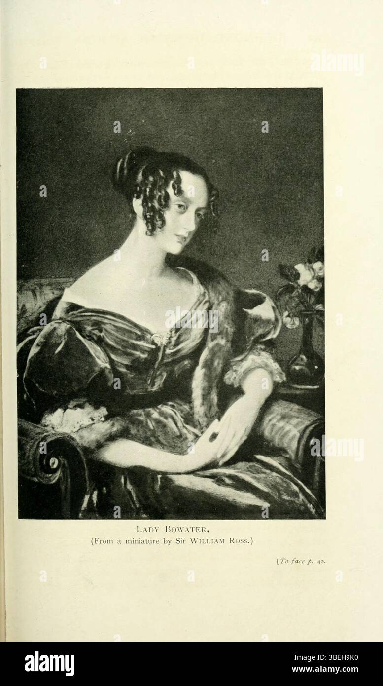 A portrait of Lady Bowater, painted by William Charles Ross in 1850 ...