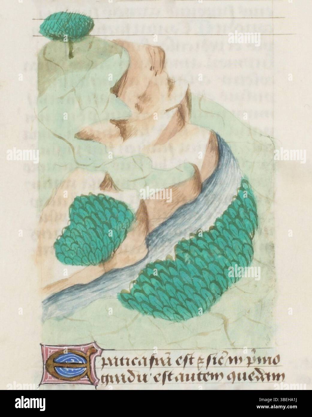 This detail from the Estense manuscript, dated 1458, shows intricately ...