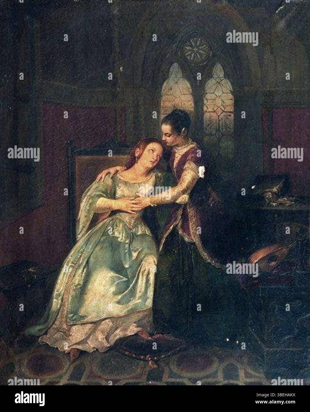 Vincenzo Pterocelli's portrait of Isabella de' Medici, painted around 1848-1850, is a striking ...