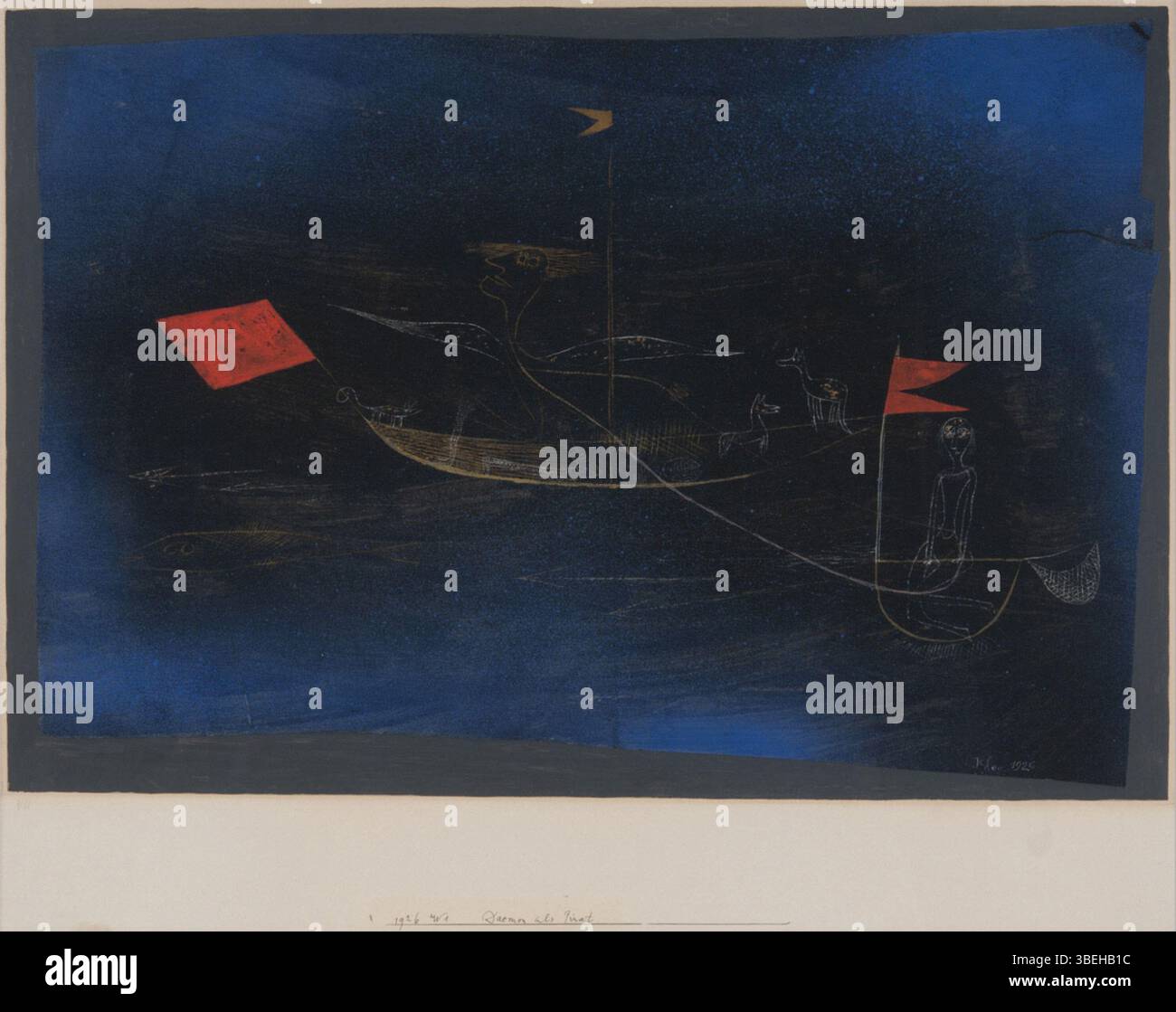 *Demon as Pirate* (1927) by Paul Klee combines elements of fantasy and ...